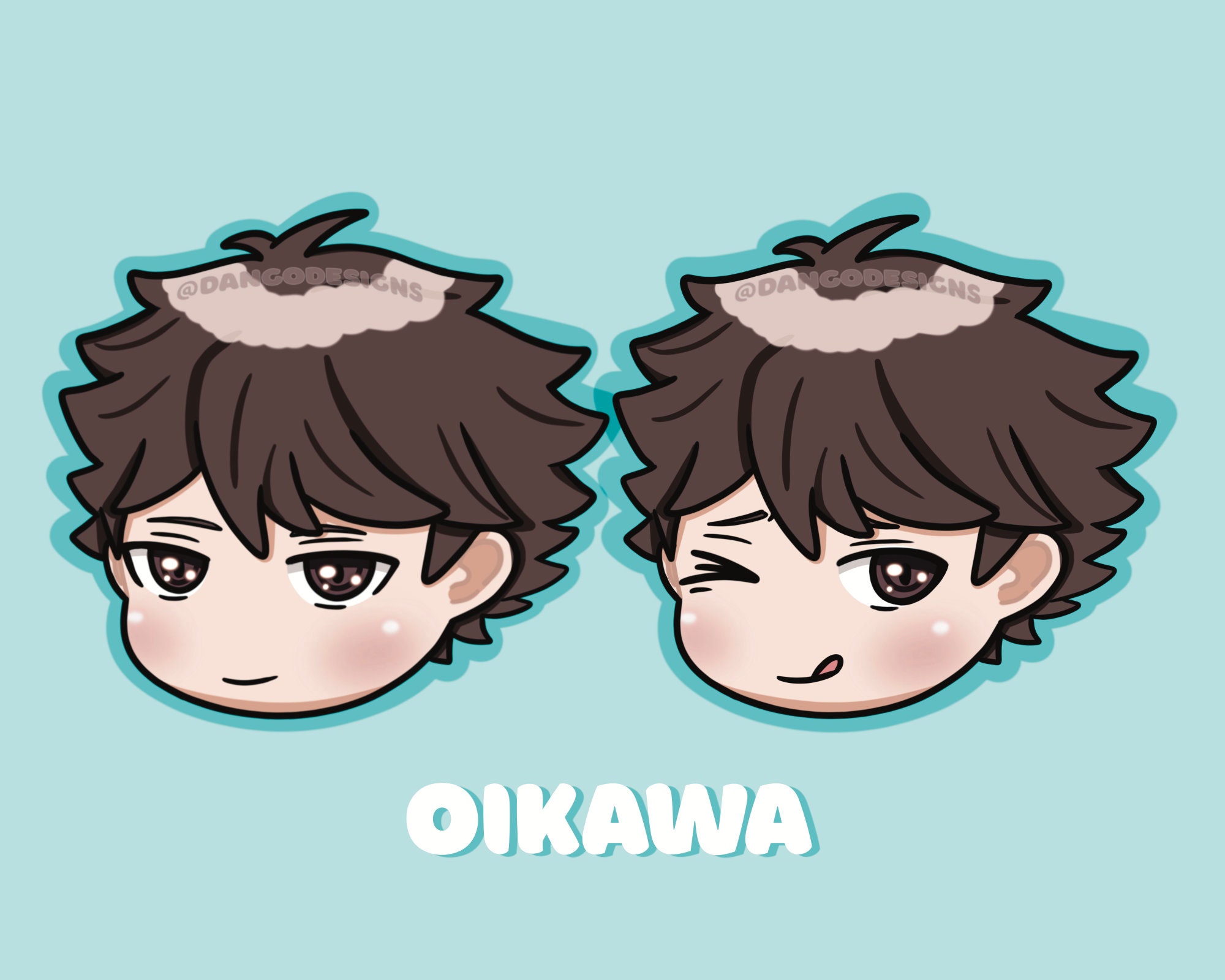 Oikawa Tooru Chibi Haikyuu Pegatina de anime / Pegatina de | Etsy