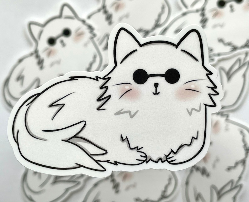 Gojo Cat Gojo Satoru Chibi Jujutsu Kaisen Anime Sticker | Etsy
