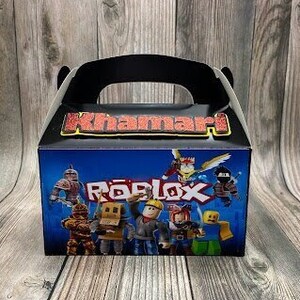 Roblox Favor Boxes Roblox Gable Box - Etsy