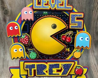 Arcade Birthday Cake Topper - Etsy