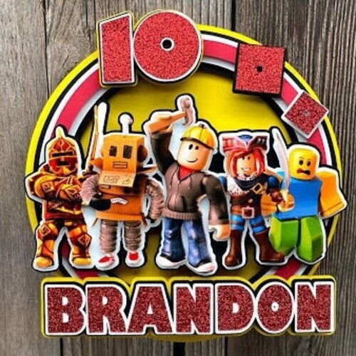 Roblox Cake Topper Roblox Party Decorations Roblox - Etsy