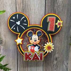 Mickey Mouse Cake Topper, Mickey Topper - Etsy