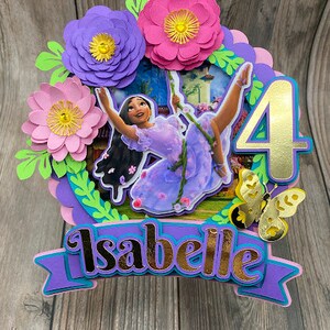 Isabel Cake Topper, Encanto Cake Topper, 3D Cake Topper With Multicolor ...