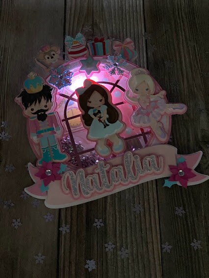 Nutcracker Cake Topper With Mini Led Light Sugar Plum Cake - Etsy