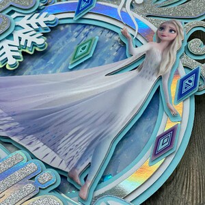 Elsa Cake Topper, Princess Elsa Birthday Cake Topper, Princess Party ...