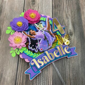 Isabel Cake Topper, Encanto Cake Topper, 3D Cake Topper With Multicolor ...