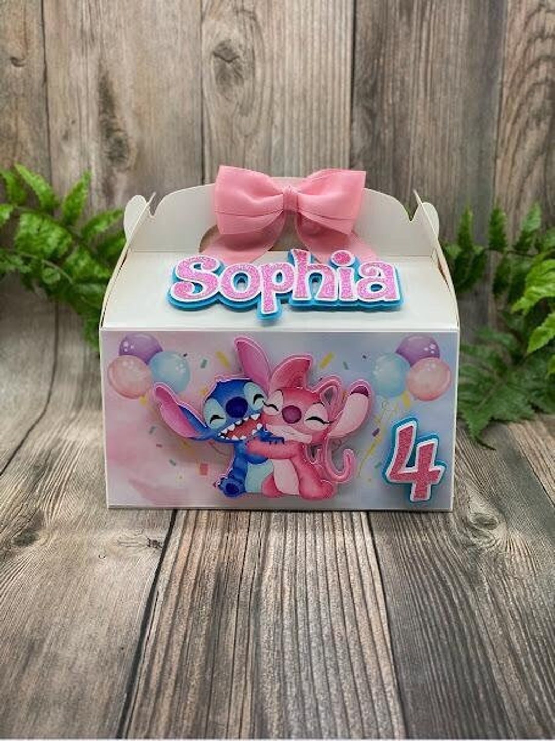 Stitch and Angel Treat Boxes, Stitch and Angel Candy Boxes - Etsy