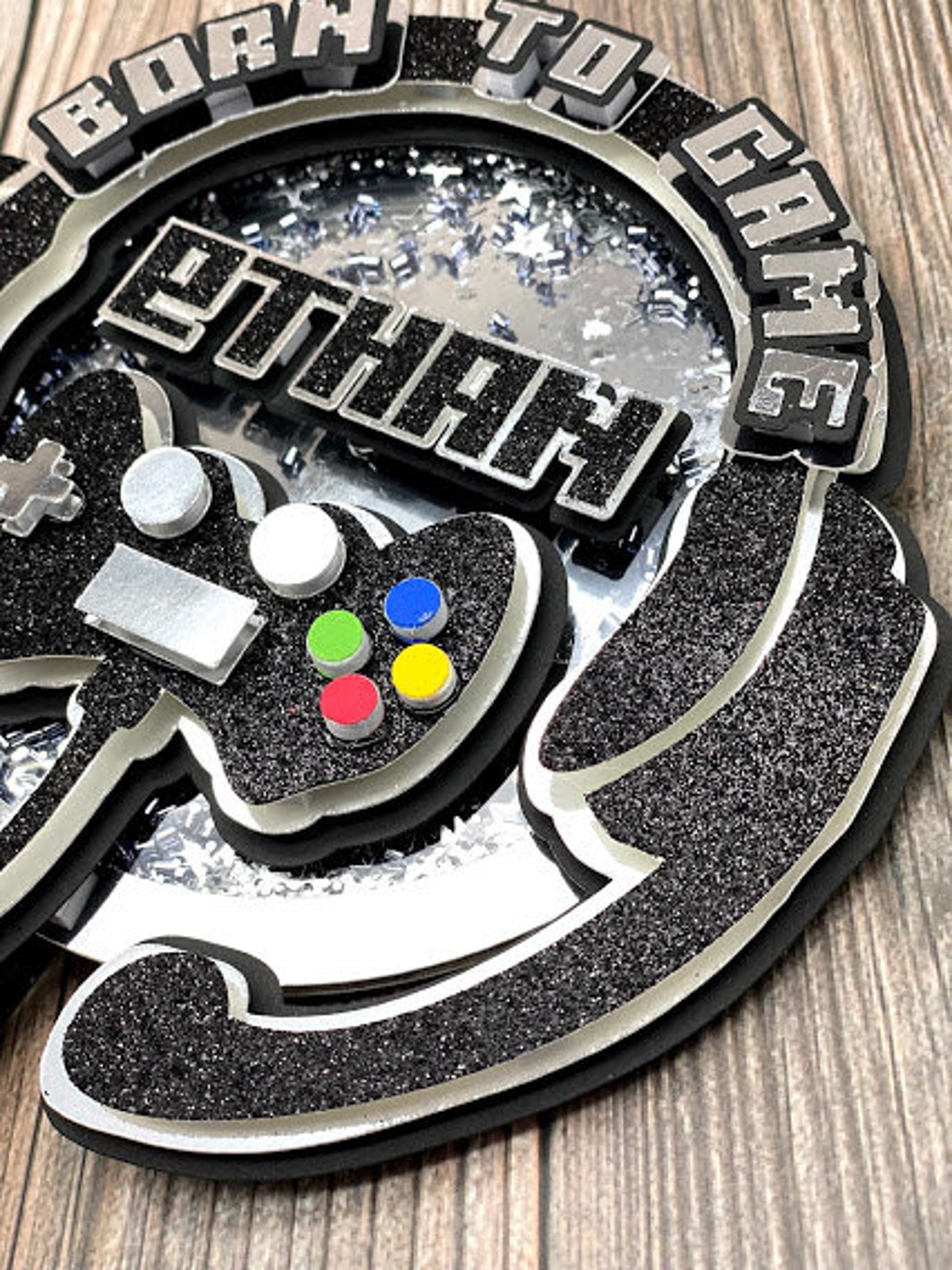 Gamer Cake Topper Game Control Cake Topper With Mini Led | Etsy