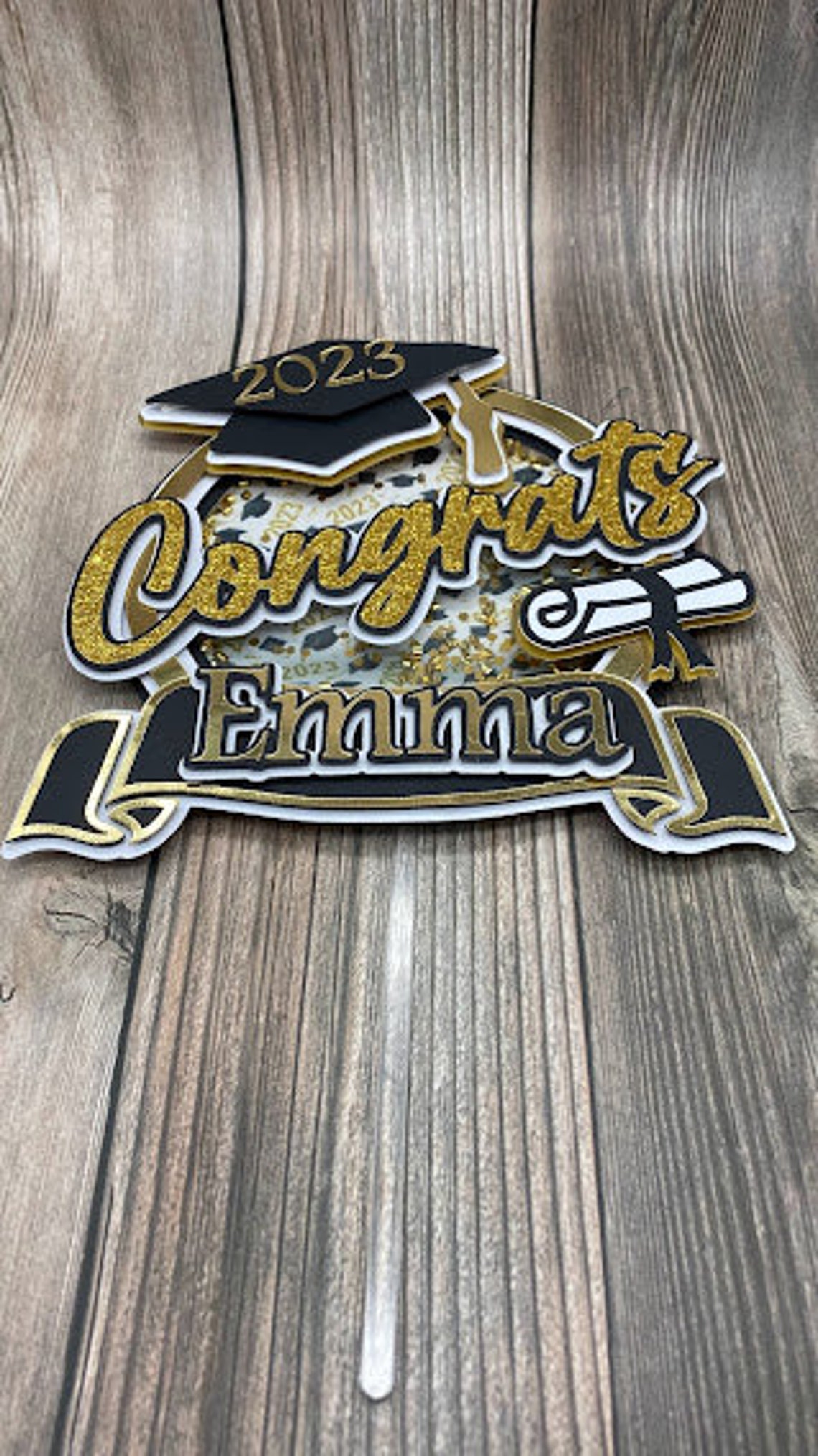 Graduation Cake Topper - Etsy