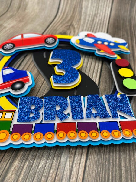 Transportation Cake Topper Vehicle Cake Topper Car Train - Etsy