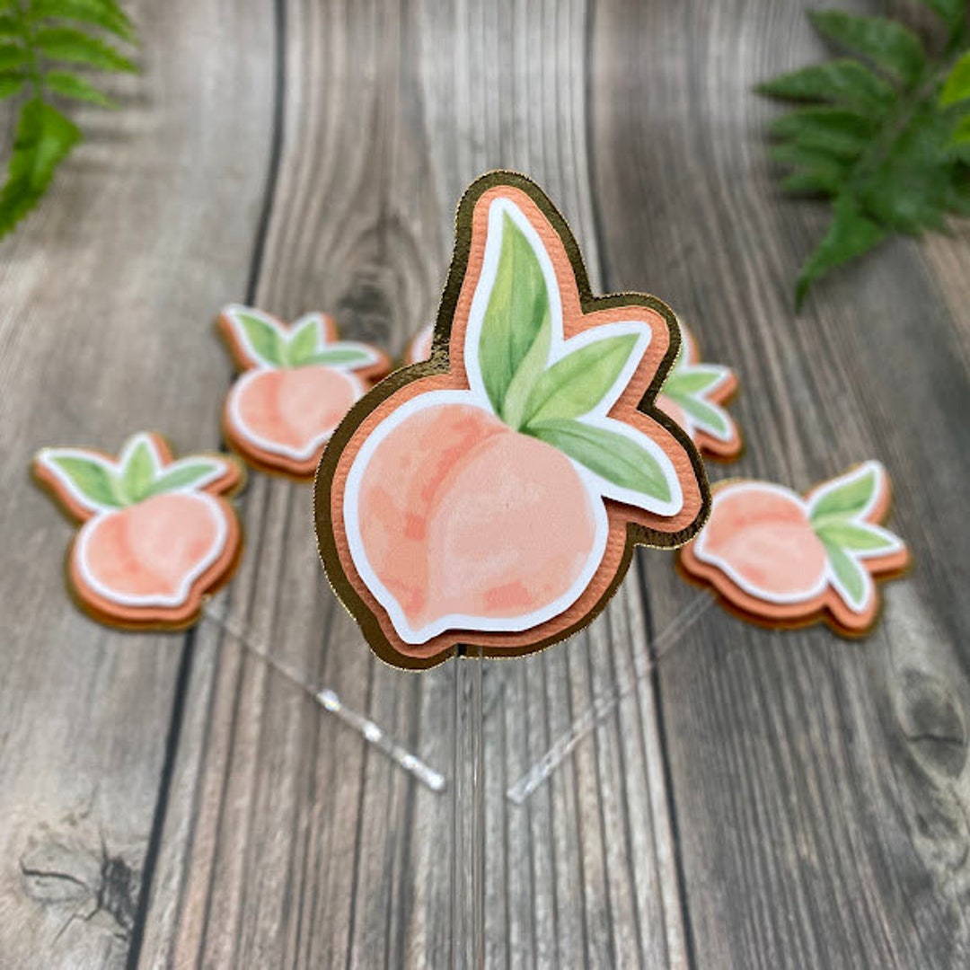 Sweet Peach 3D Cupcake Topper, Peach Cupcake Toppers - Etsy