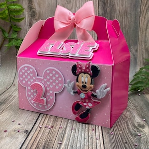 Minnie Mouse Favor Boxes: Party Decoration, Gift Box - Etsy