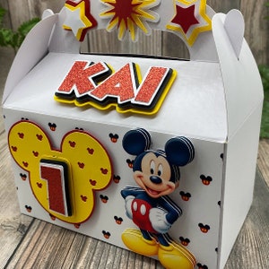 Mickey Mouse Favor Boxes: Party Decoration, Gift Boxes - Etsy