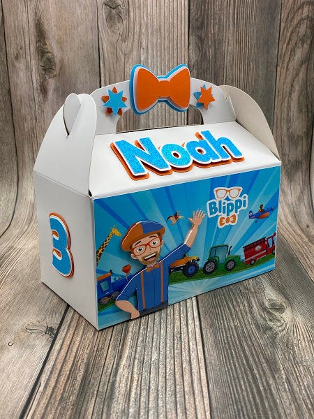 Blippi Party Favor Boxes Blippi Treat boxes Blippi Gable - Etsy Portugal