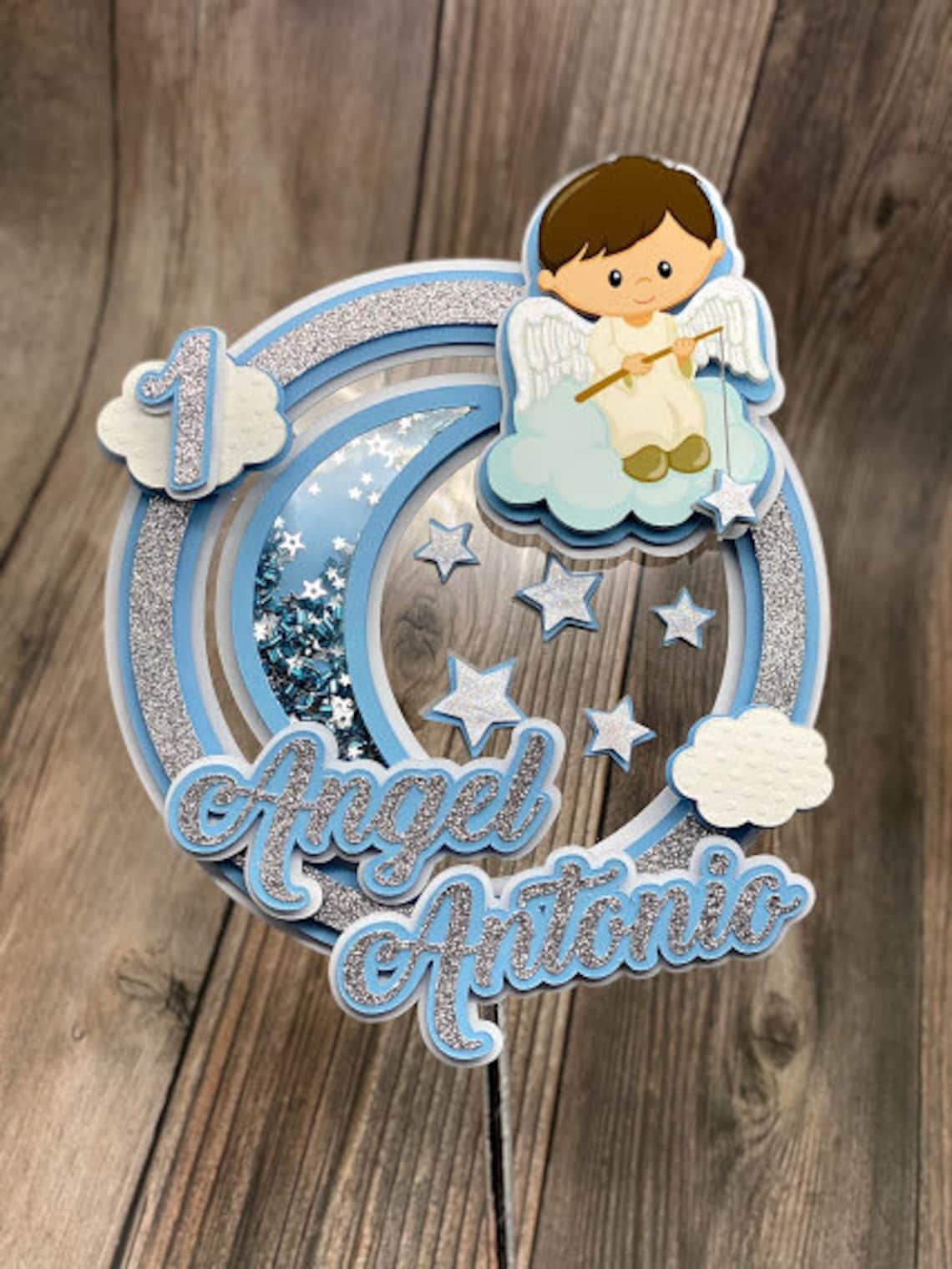 Baby Angel Cake Topper for Baptism or First Birthday - Etsy