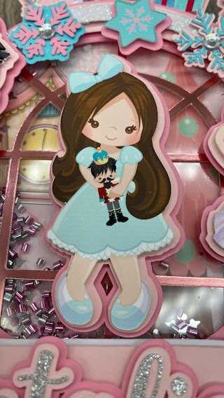 Nutcracker Cake Topper With Mini Led Light Sugar Plum Cake - Etsy