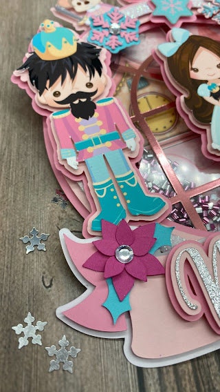 Nutcracker Cake Topper With Mini Led Light Sugar Plum Cake - Etsy