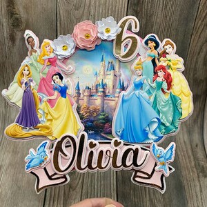 Princess Cake Topper, Princess Birthday, Princess Party - Etsy