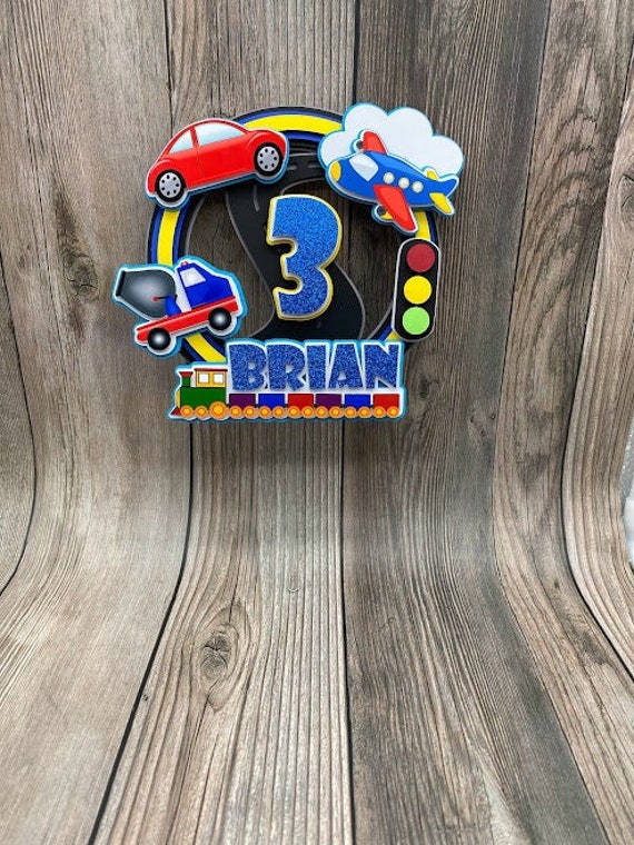 Transportation Cake Topper Vehicle Cake Topper Car Train - Etsy