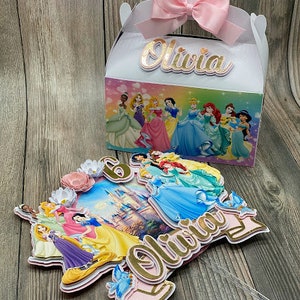 Princess Favor Boxes, Princess Gable Boxes, Princess Party Boxes - Etsy