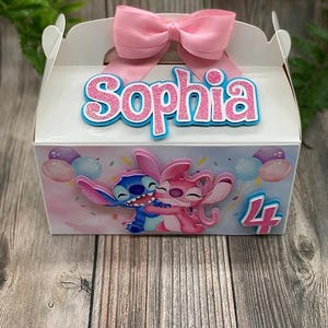 Stitch and Angel Treat Boxes, Stitch and Angel Candy Boxes - Etsy