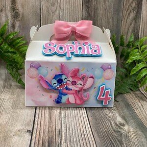 Stitch and Angel Treat Boxes, Stitch and Angel Candy Boxes - Etsy