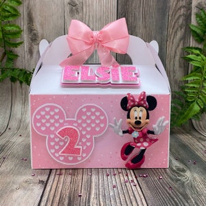 Minnie Mouse Favor Boxes: Party Decoration, Gift Box - Etsy