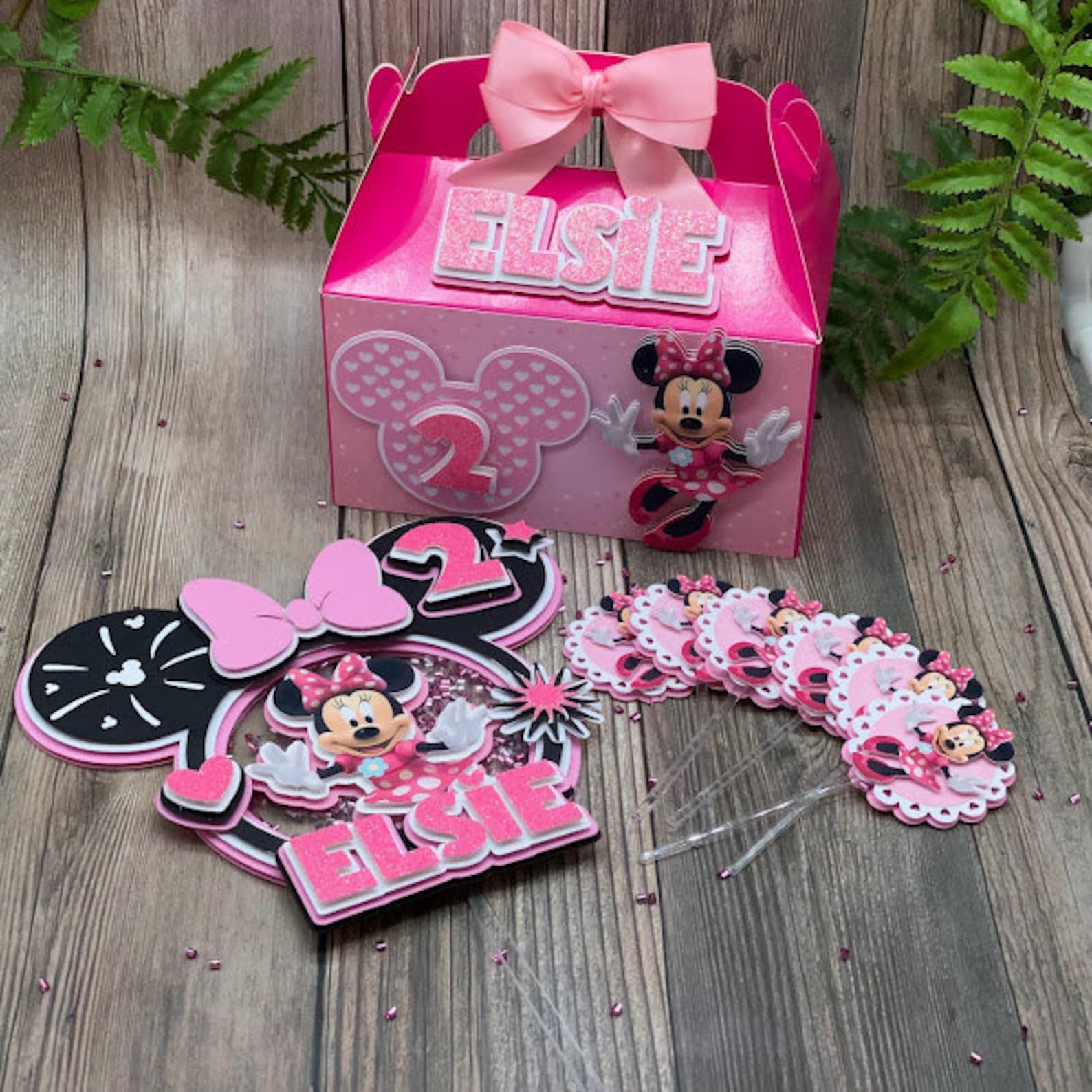 Minnie Mouse Favor Boxes, Minnie Mouse Gabble Box - Etsy