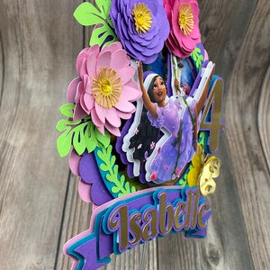 Isabel Cake Topper, Encanto Cake Topper, 3D Cake Topper With Multicolor ...
