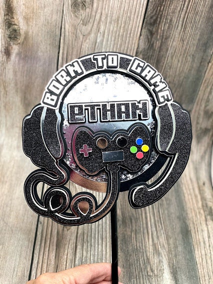 Gamer Cake Topper Game Control Cake Topper With Mini Led | Etsy