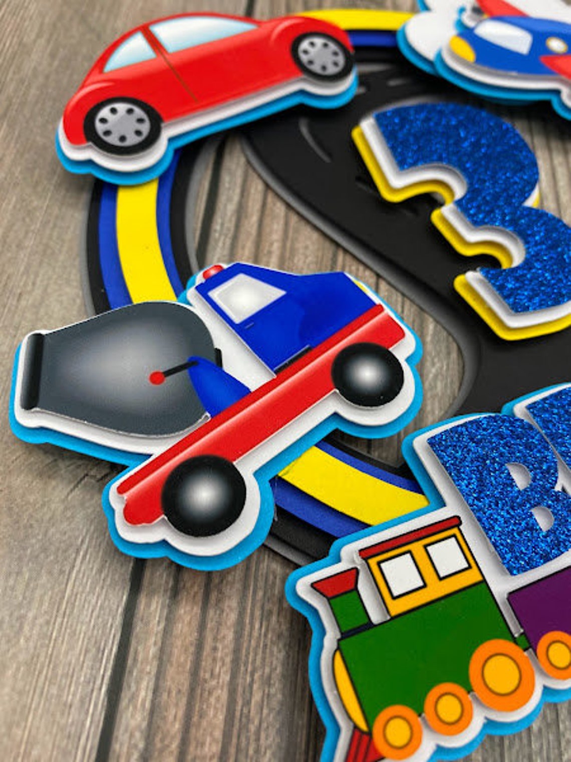 Transportation Cake Topper Vehicle Cake Topper Car Train - Etsy