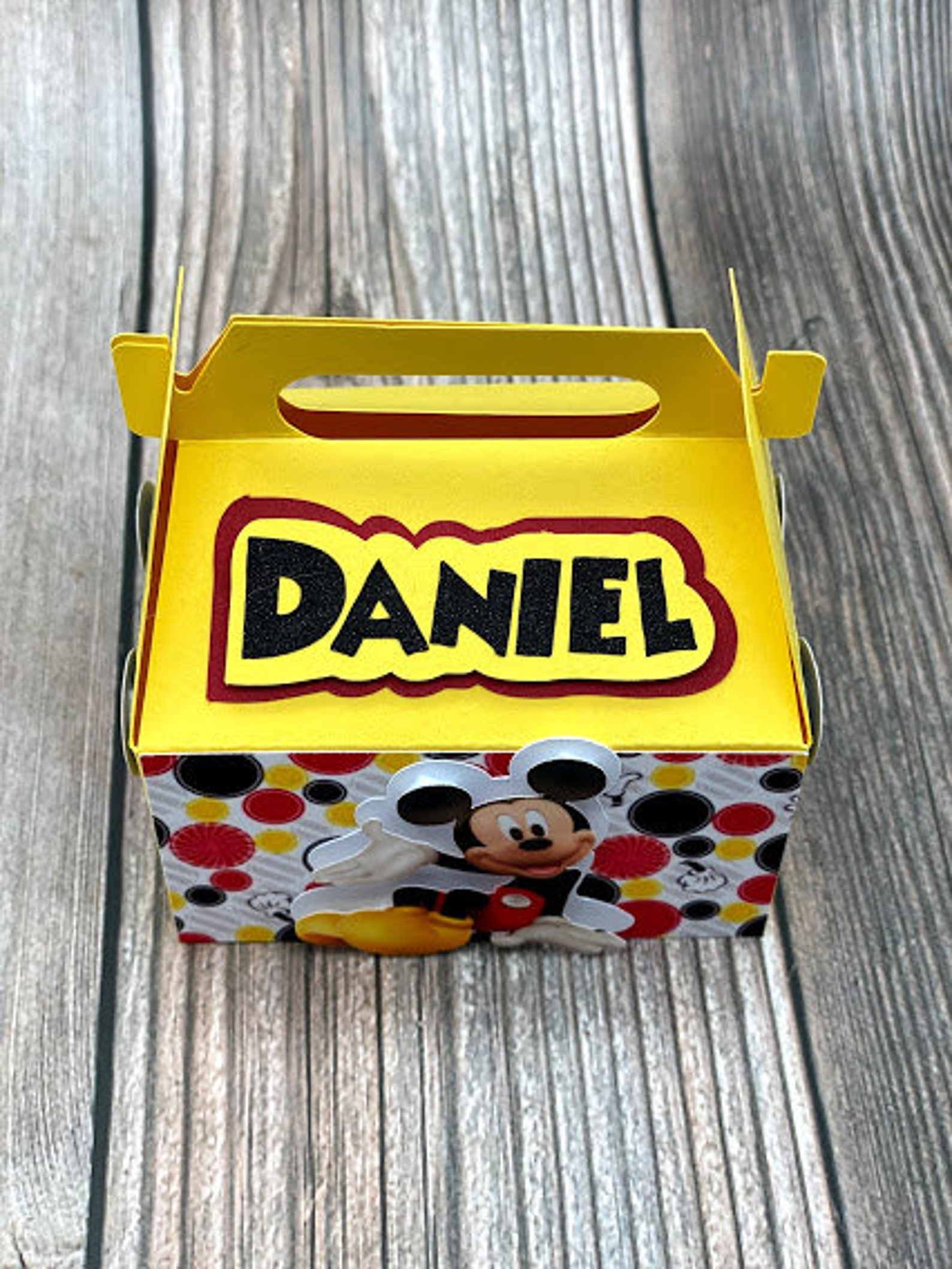 Mickey Mouse Favor boxes Mickey Mouse Gable box | Etsy