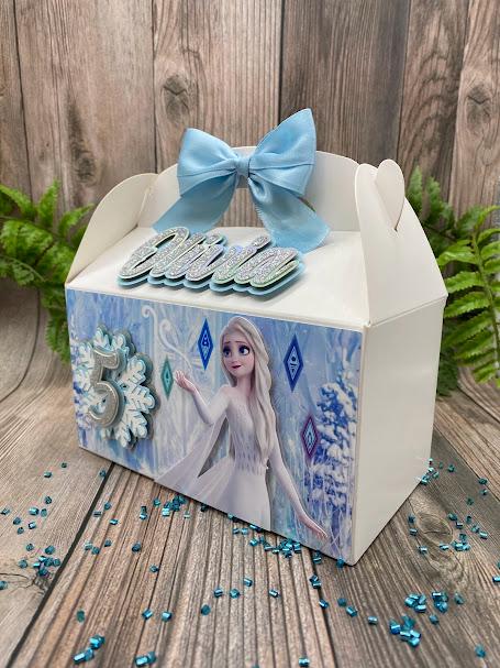 Elsa Favor Box: Decorated Party Gift Box - Etsy