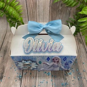 Elsa Favor Box, Elsa Candy Box, Elsa Favor Box, Elsa Gable Box - Etsy