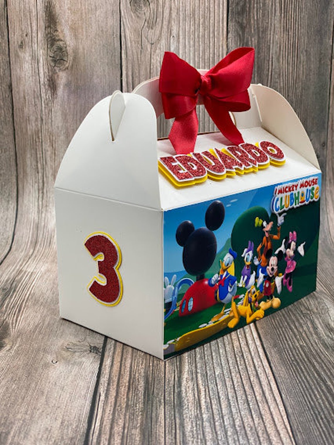 Disney Mickey Mouse Clubhouse Favor Boxes Mickey Mouse - Etsy