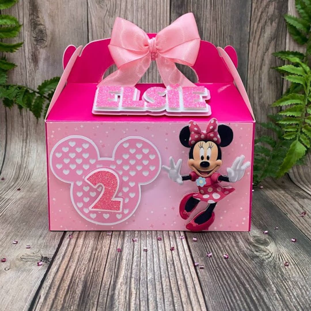Minnie Mouse Favor Boxes, Minnie Mouse Gabble Box - Etsy
