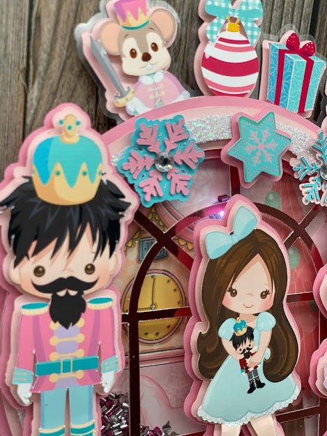 Nutcracker Cake Topper With Mini Led Light Sugar Plum Cake - Etsy