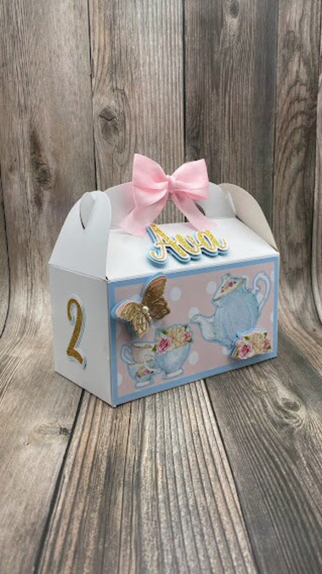 Tea Party Favor Boxes, Tea Cup Party Gable Boxes, Tea Birthday Party - Etsy