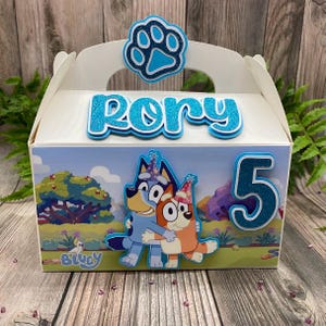 Blue Dog Treat Boxes: Party Favor Boxes - Etsy