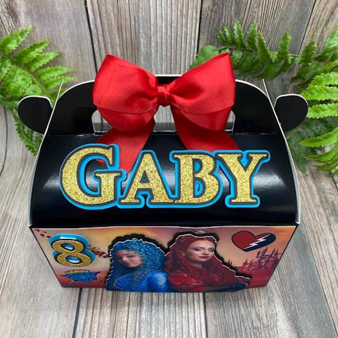 Descendants the Rise of Red Favor Boxes: Party Decoration - Etsy