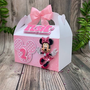 Minnie Mouse Favor Boxes: Party Decoration, Gift Box - Etsy