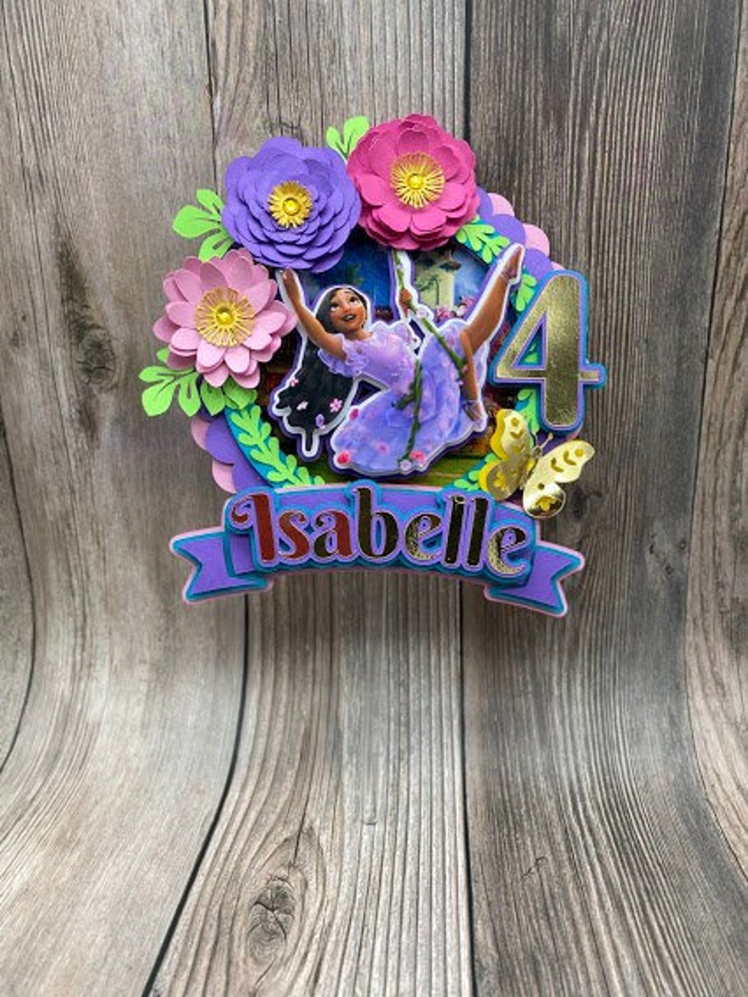 Isabel Cake Topper, Encanto Cake Topper, 3D Cake Topper With Multicolor ...