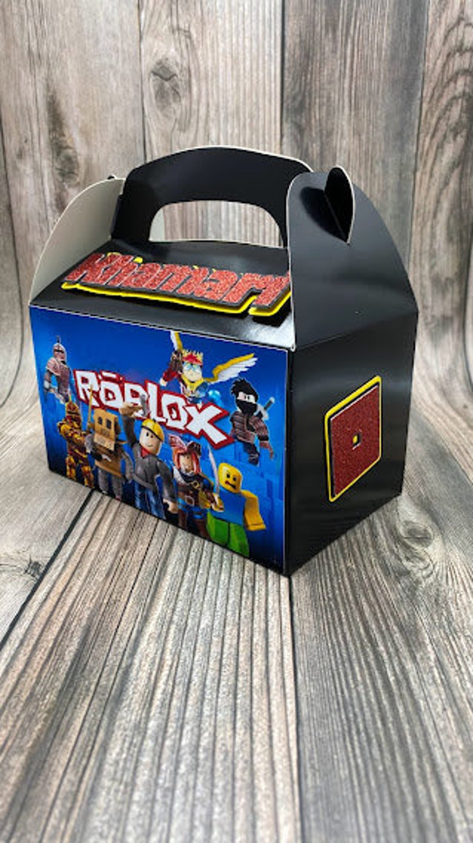Roblox Favor Boxes Roblox Gable Box - Etsy