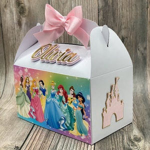 Princess Favor Boxes, Princess Gable Boxes, Princess Party Boxes - Etsy