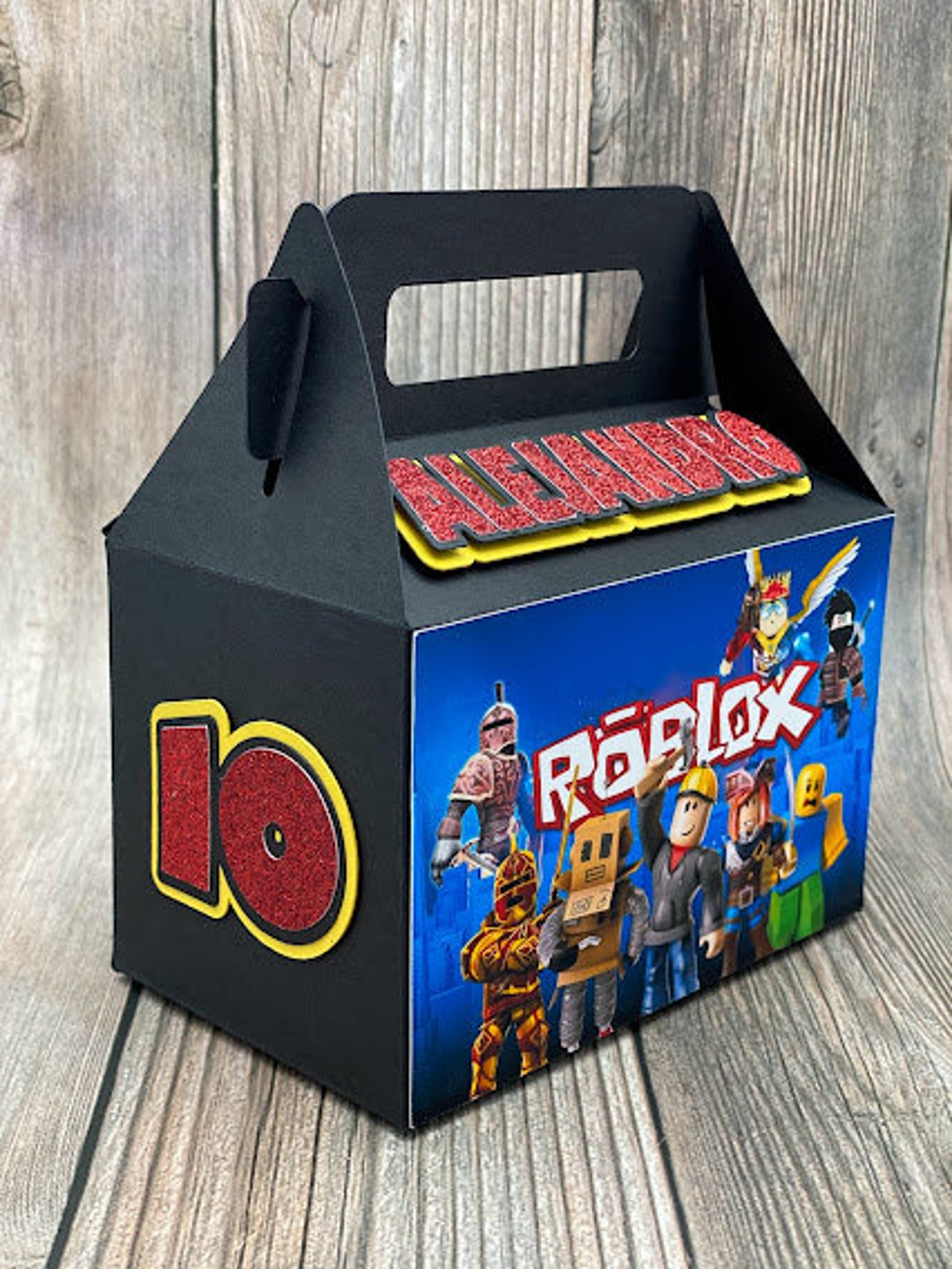 Roblox Favor Boxes Roblox Gable Box - Etsy Canada