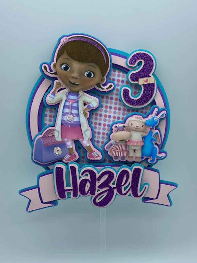3D Doc Mcstuffins Birthday Cake Topper - Etsy