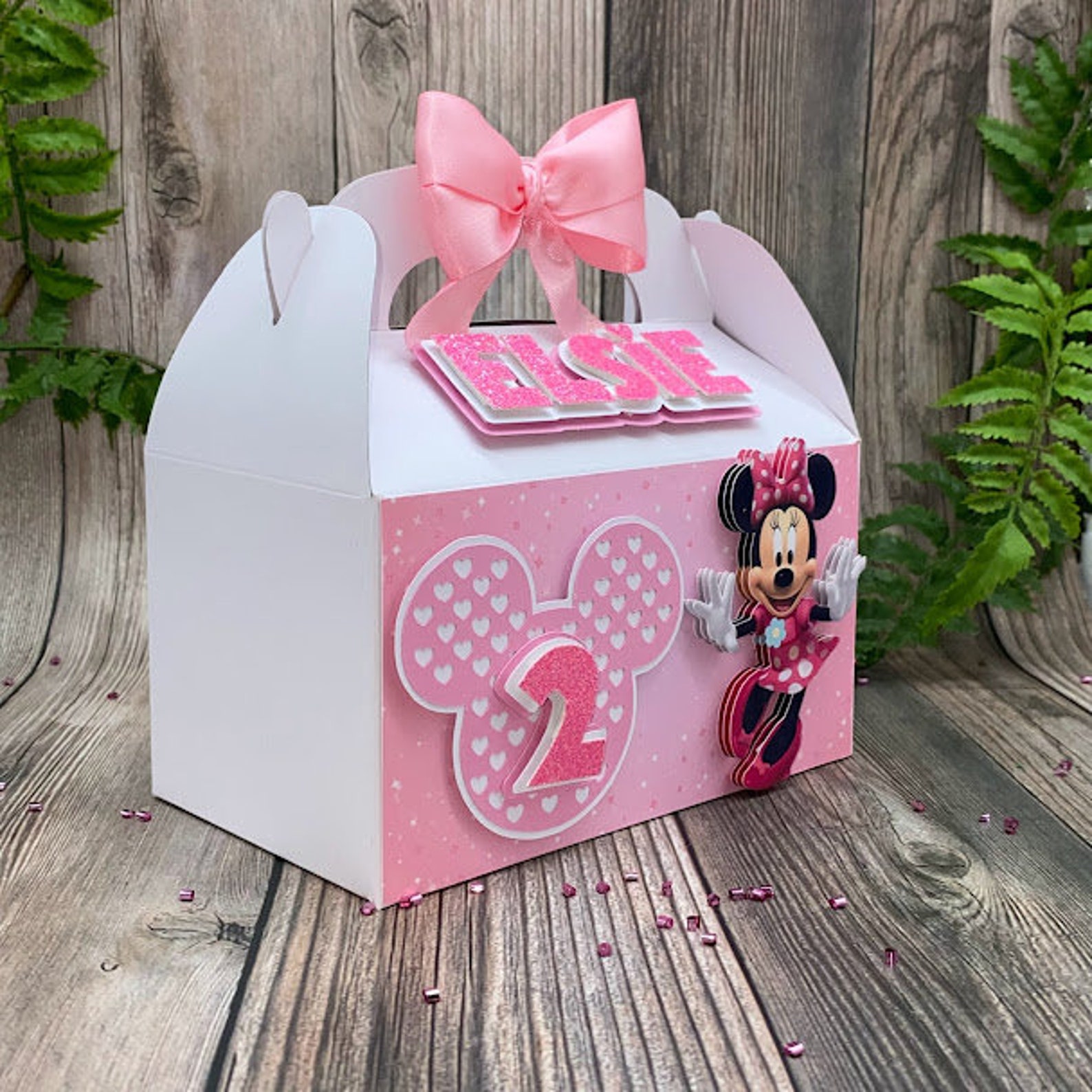 Minnie Mouse Favor Boxes, Minnie Mouse Gabble Box - Etsy