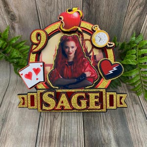 Descendants Cake Topper: Rise of Red Party Decoration - Etsy