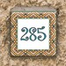 African Style Tile, Home Number Plaque, African Mural, Outdoor Number ...