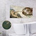 The Creation of Adam Tiles Mural by Michelangelo, Religious Tile Mural ...